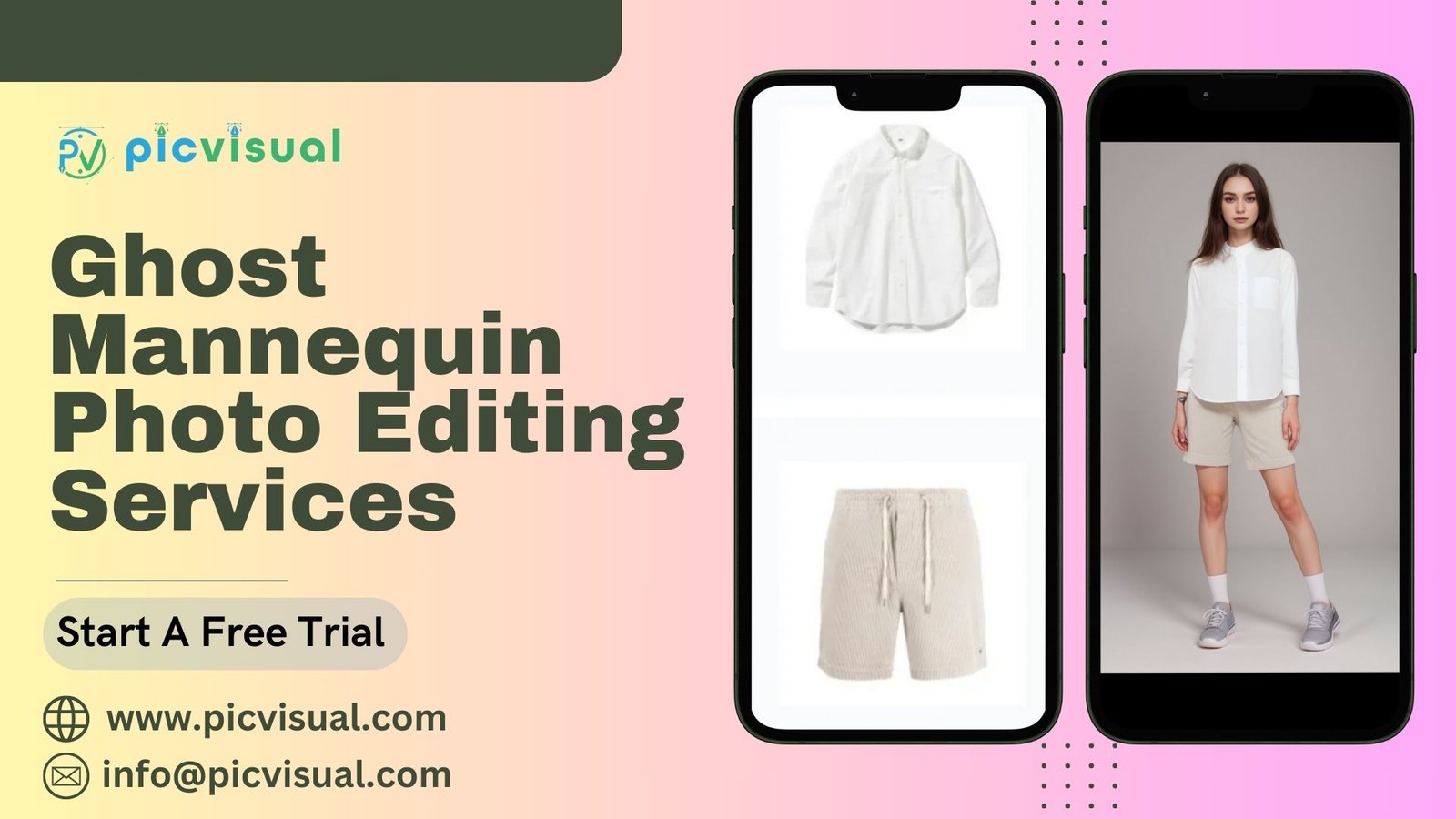 Ghost Mannequin Photo Editing Services | Pic Visual